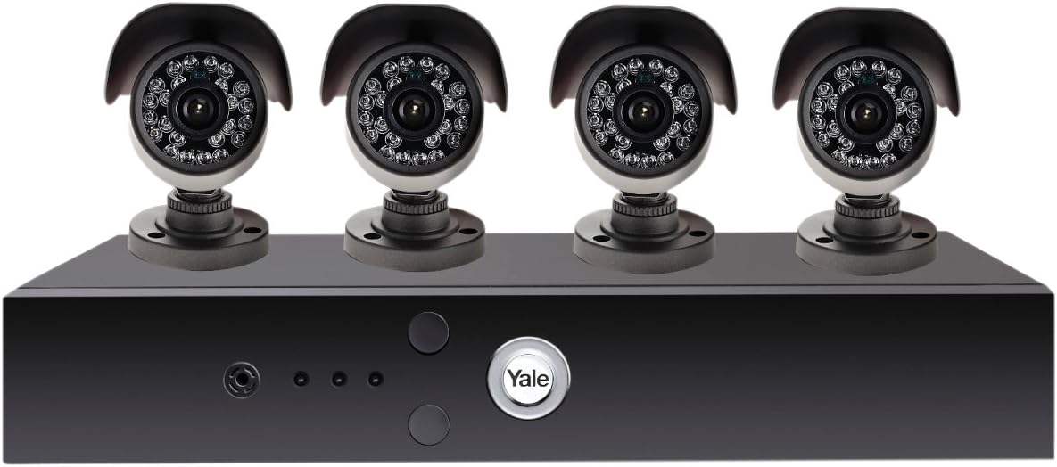 Yale SV-8C-4ABFX indoor Smart Home CCTV Kit-HD1080, 4 Camera, 8 Channel ...