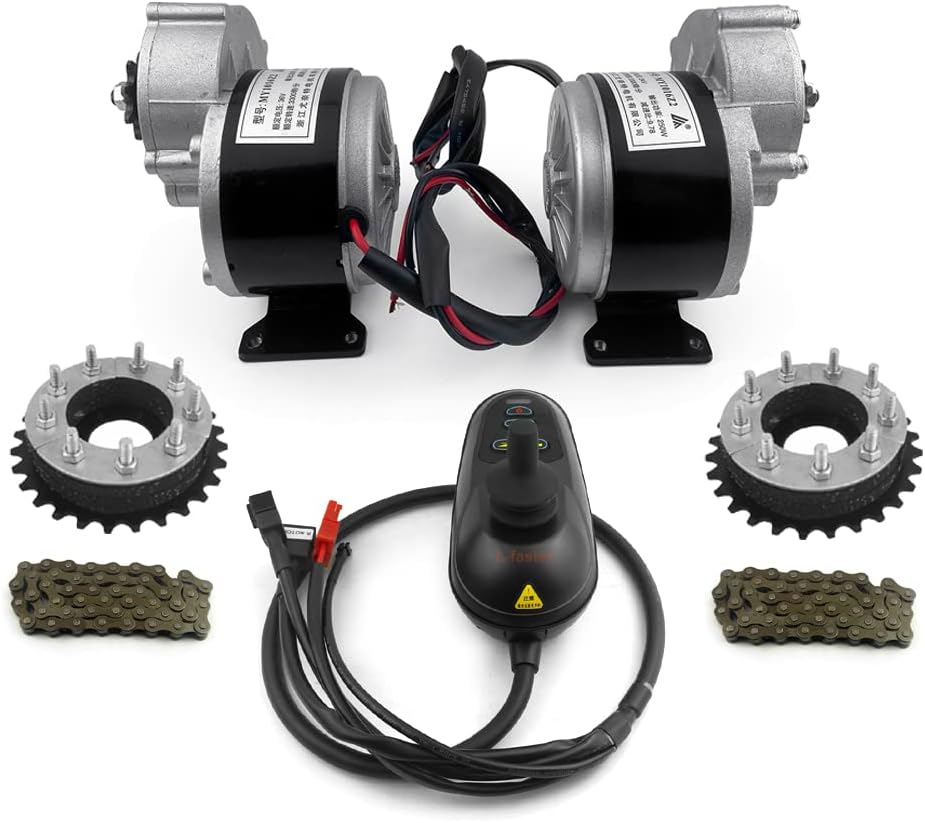 Amazon.com : L-faster Dual 24V 250W Motor Left Right Drive Conversion ...