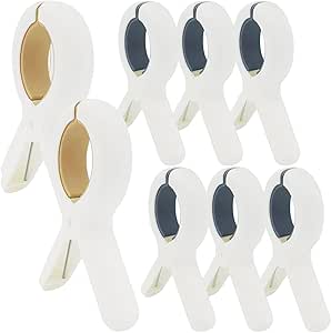 Amazon.com: 8 Pcs Beach Chair Clips Beach Towel Clips for Lounge Chairs ...