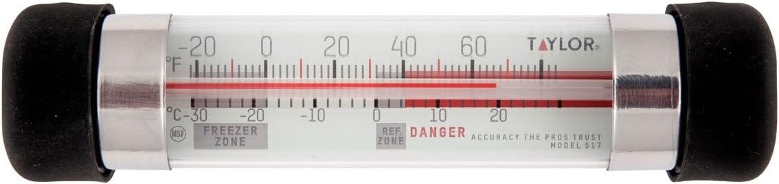 Amazon.com: Taylor 5925N Refrigerator/Freezer Analog Tube Thermometer ...