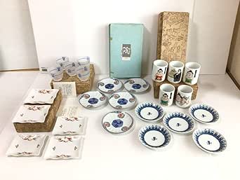 Amazon.co.jp: Y507 Set of 5 Boxes, Sumo Wrestler/Sumo, Arita Wakayaki ...