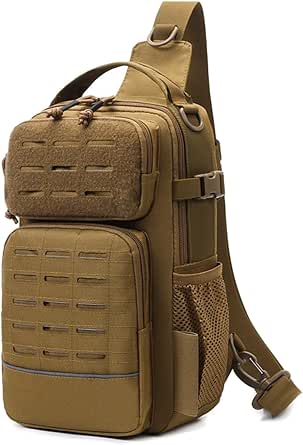 Fishing Backpack, Small Tackle Sling Storage Bag 9L Mini Tactical ...