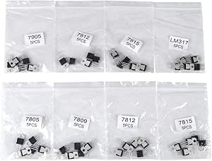 Three Pin Transistor Assortment Electronic Transistors Voltage ...