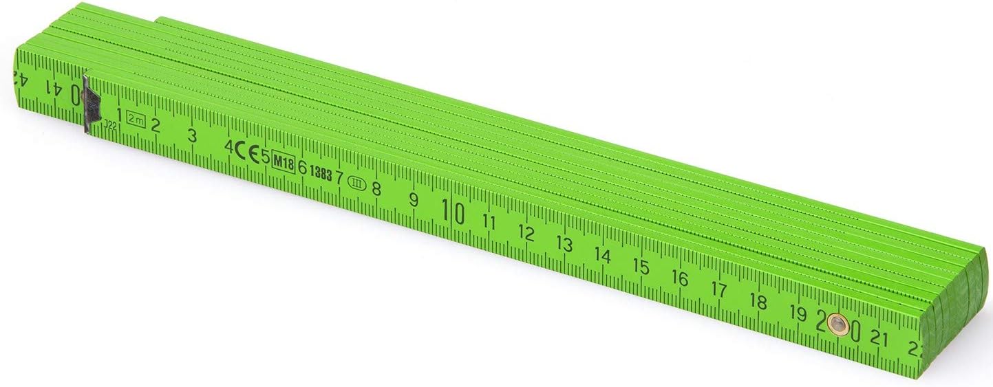 Metrie™ BL52 Holz Zollstock/Zollstöcke |2m langer Gliedermaßstab ...