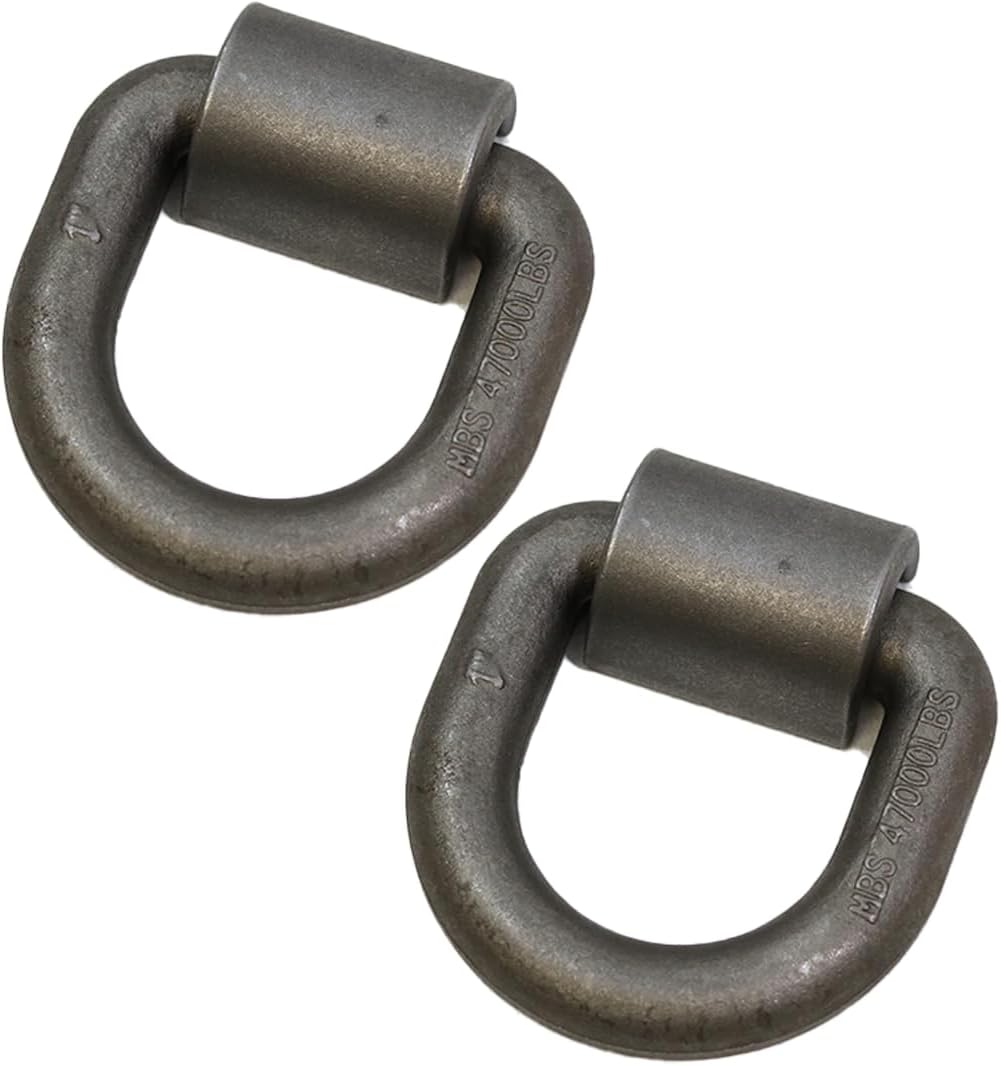 Amazon.com: Boxer 1” Weld-On Heavy Duty Forged D Rings 5” x 5” - 47 ...