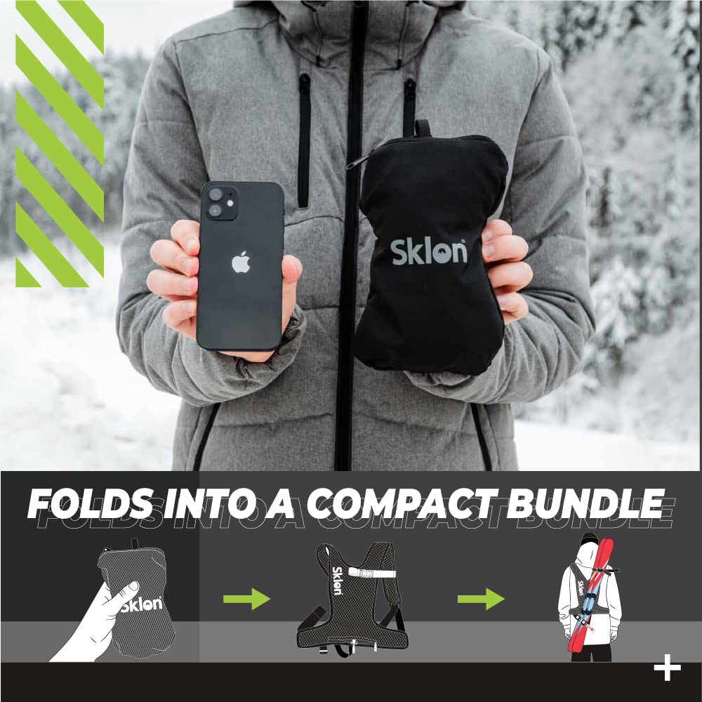 Snapklik.com : Adult Ski And Pole Carrier Strap Harness - Avoid The ...