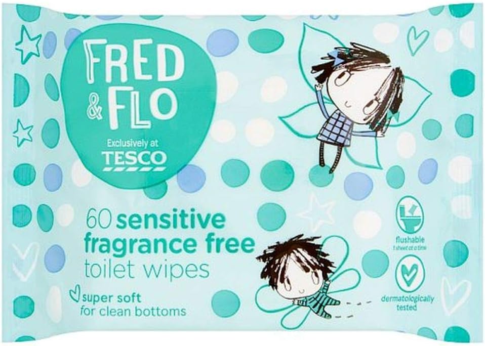 Fred & Flo Toilet Training Wipes Fragrance Free 60 Pack : Amazon.co.uk ...