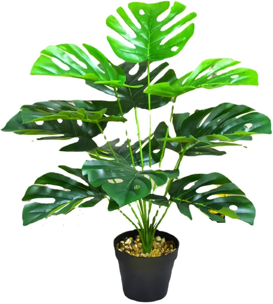 Amazon.com: EDNEY Artificial Turtle Backed Bamboo Plant, Fake Tropical ...