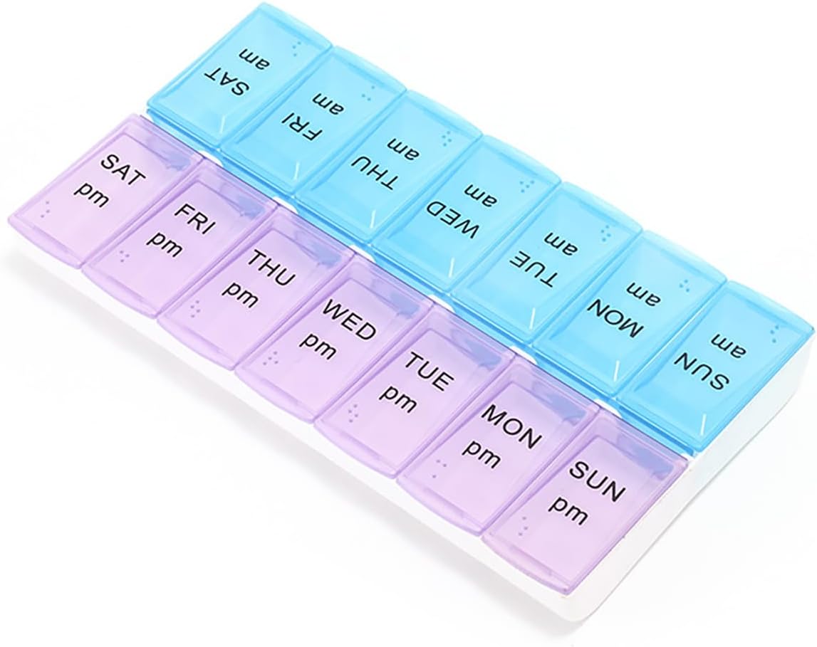 Pill Storage Box 7 Day Pill Box, Medicine Planner, Vitamin Storage Box ...