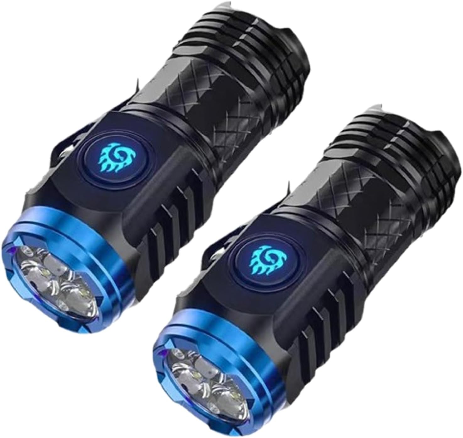 German Three-Eyed Monster Mini Flashlight - 9000 Lumens Super Bright ...