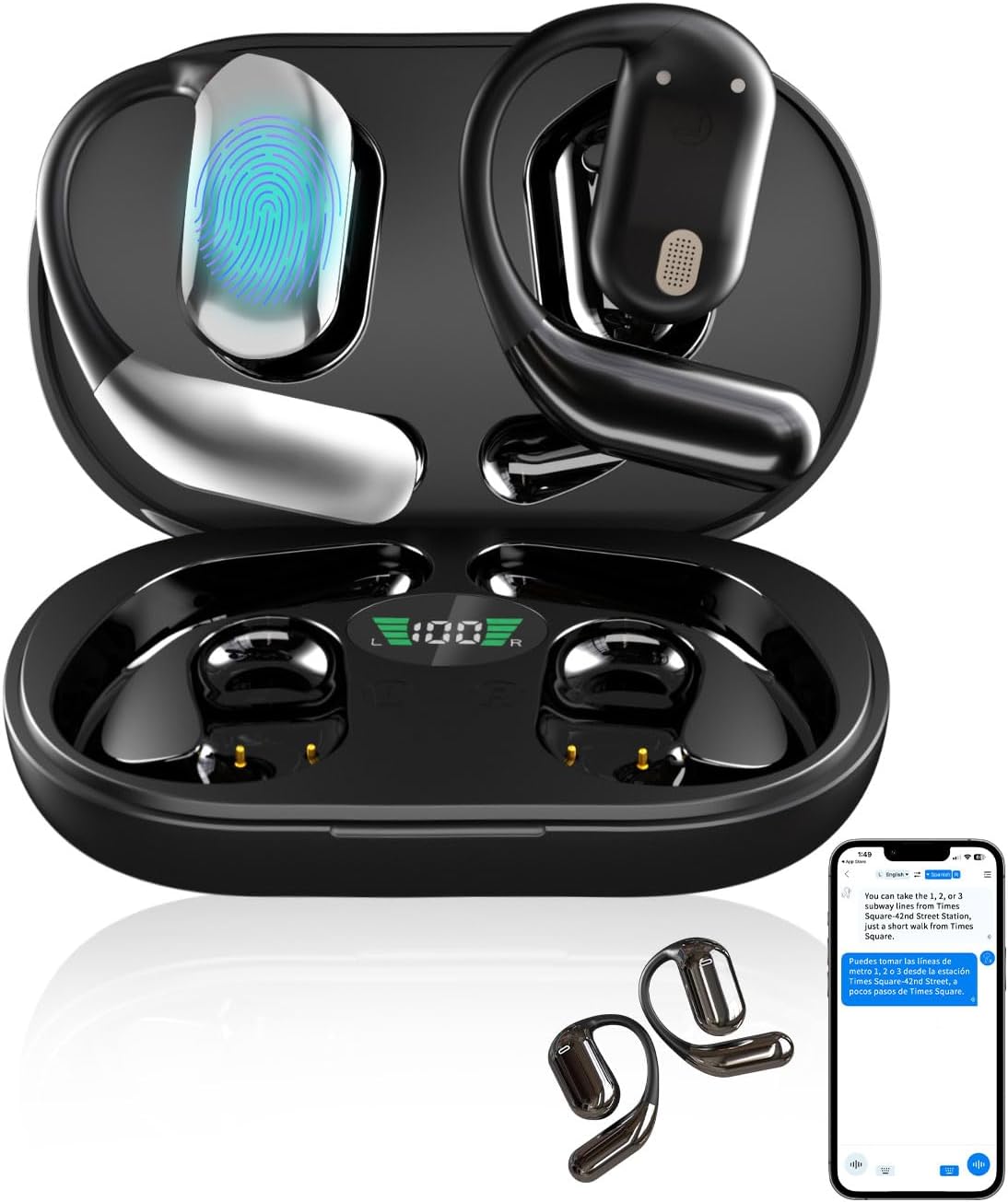Amazon.com : Language Translator Earbuds, 3-in-1 Translating Earbuds ...