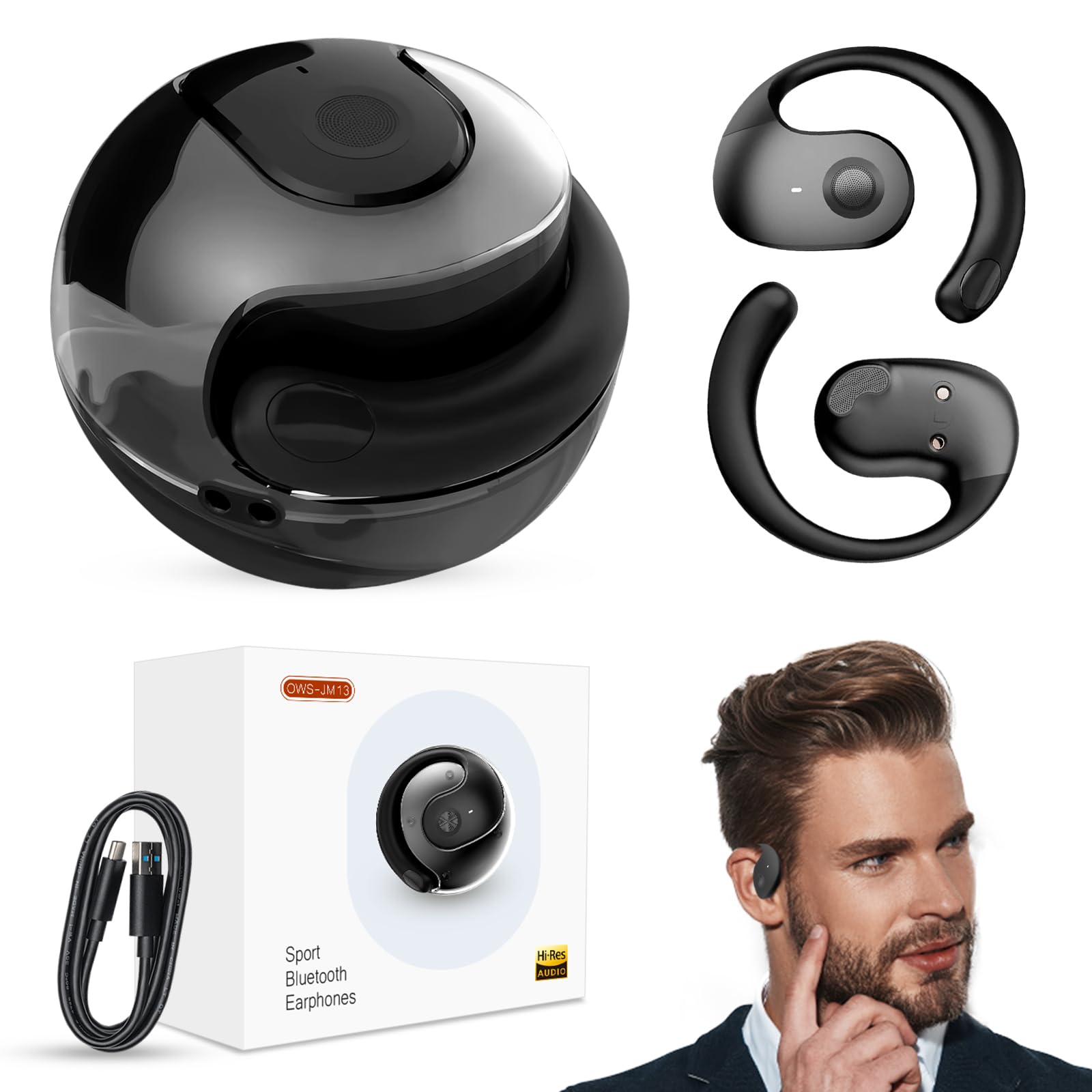 MEMOEVER Language Translator Earbuds, AI Translation Headphones Real ...