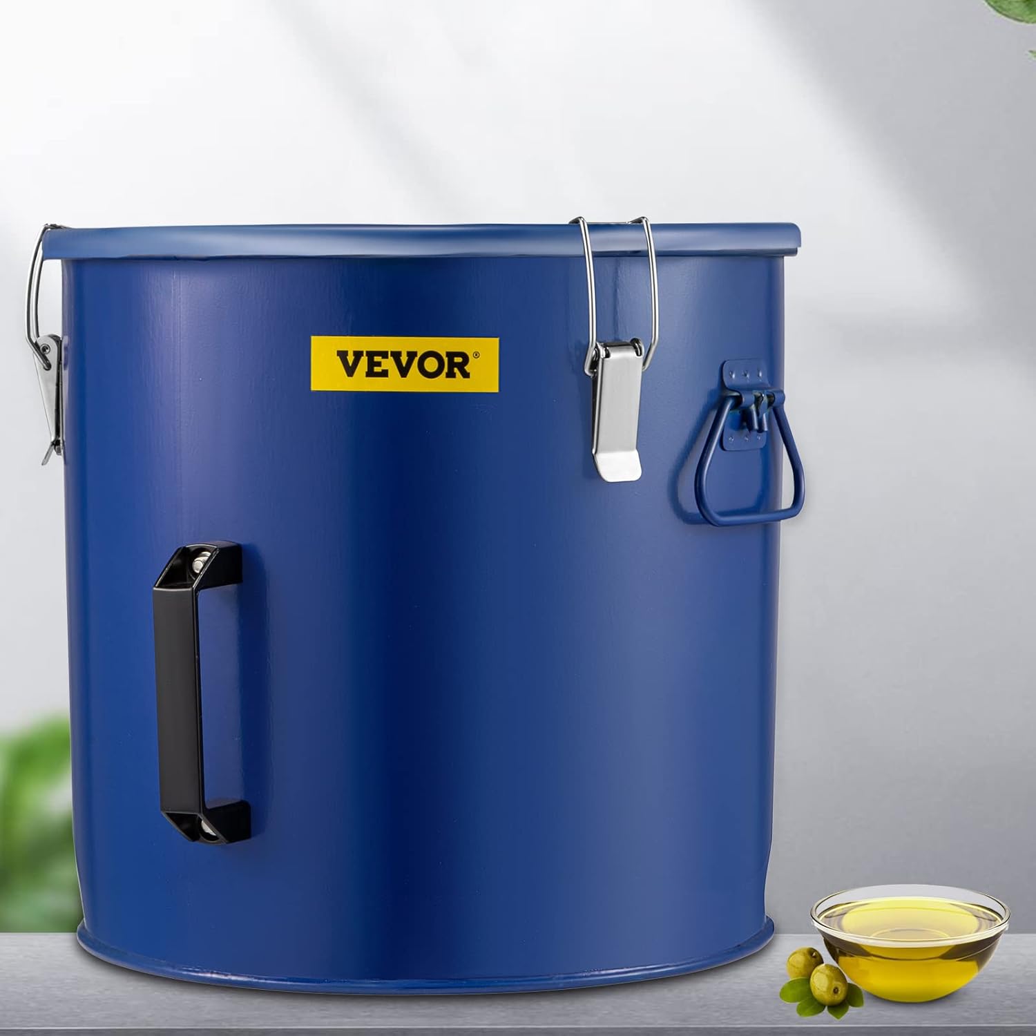 Amazon.com: VEVOR Fryer Grease Bucket 10.1 Gal, Oil Disposal Caddy ...