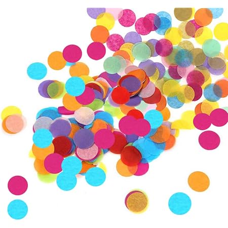 Groß Konfetti Blau Mehrfarbig,60g Pastell Gross 2.5cm Runde Rosa Seiden ...