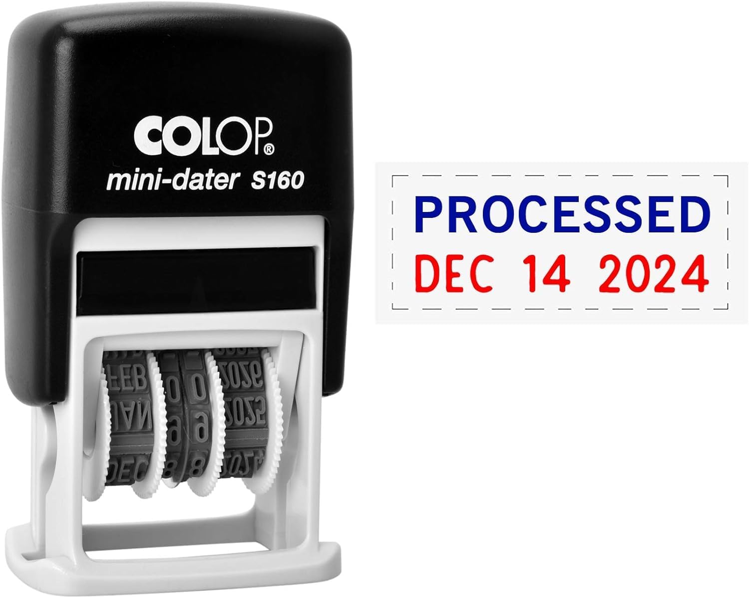 Amazon.com : Colop S160 Processed Text with Date Self Inking Rubber ...
