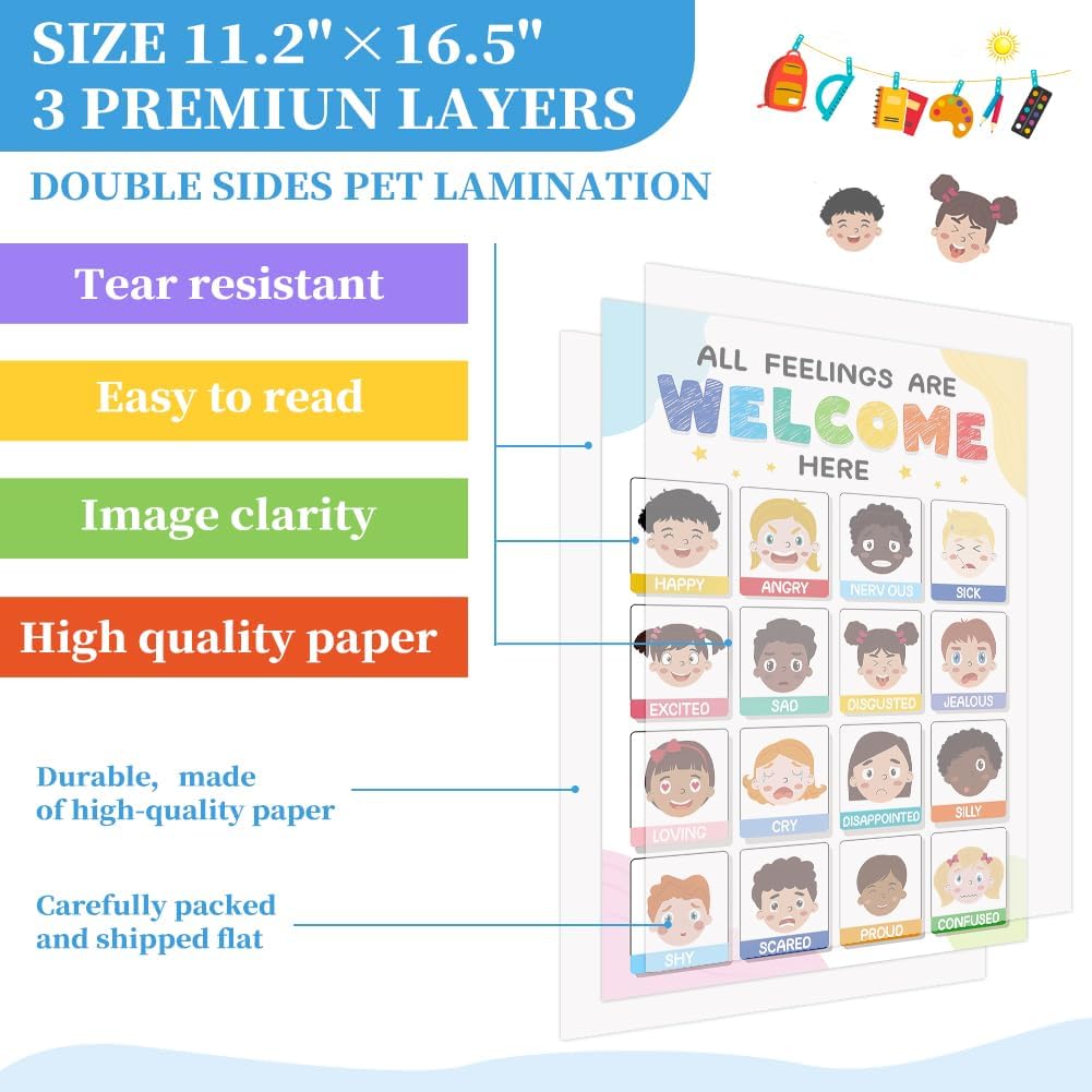 D24TIME Feelings Emotions Chart for Kids-Voice Level Dominica | Ubuy