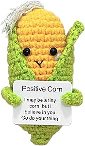 Amazon.com: TOPTHY Handmade Positive Crochet Corn, Funny Emotional ...
