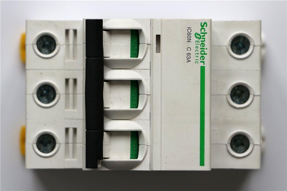 4PCS per Bag A9F44363 Acti9 iC60N 3P 63A C Curve Miniature Circuit ...