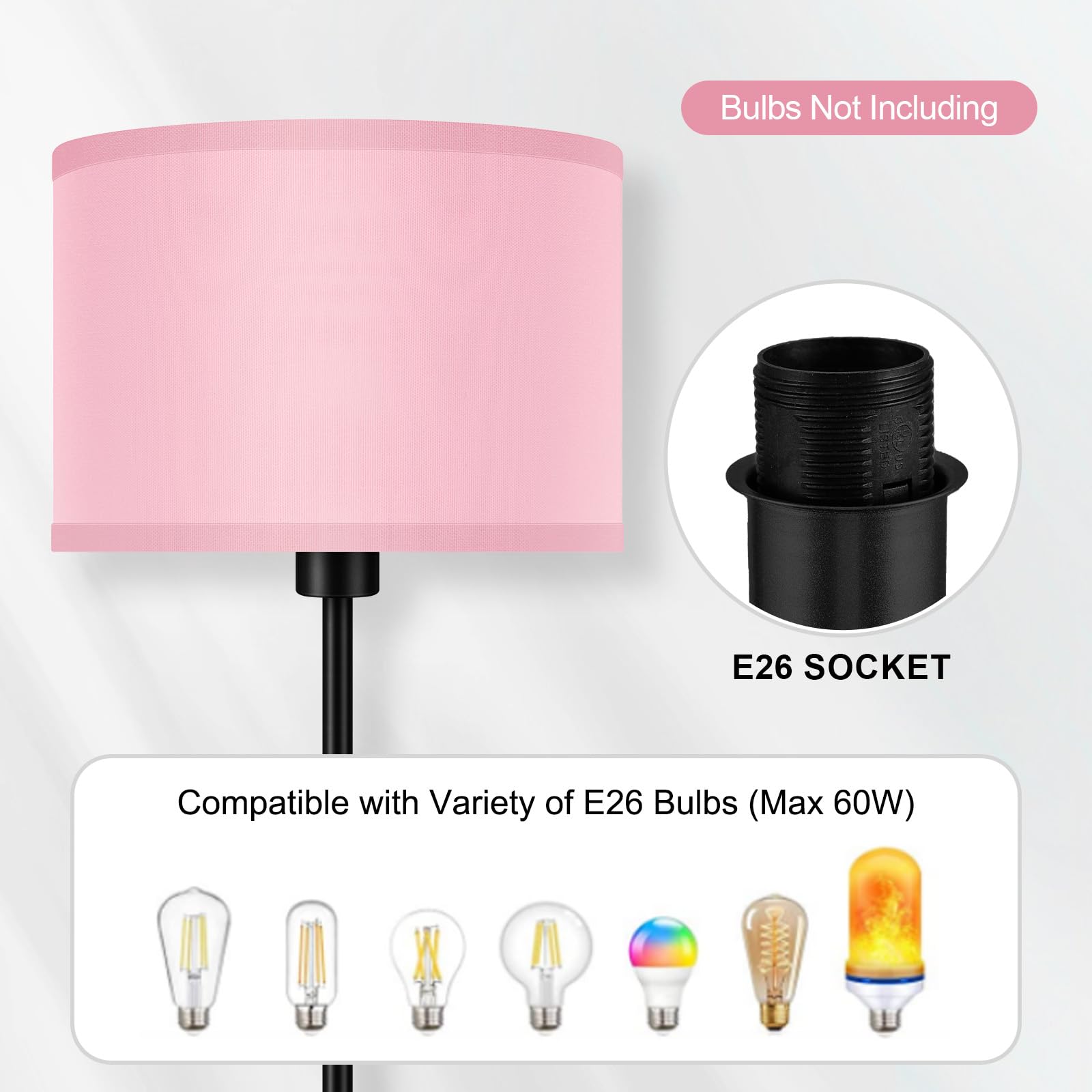 Pink Tall Lamp