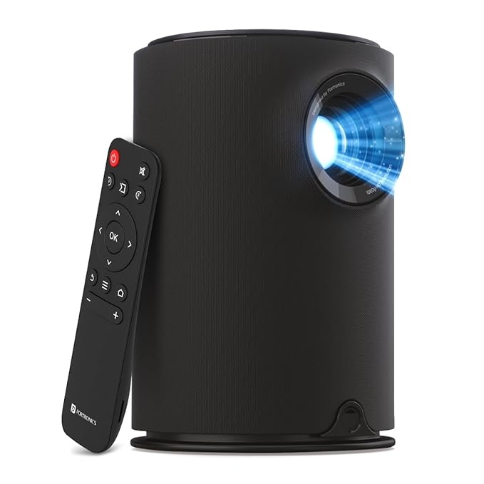 Portronics Beem 400 LED Projector with WiFi, 3600 Lumens (250 ANSI ...