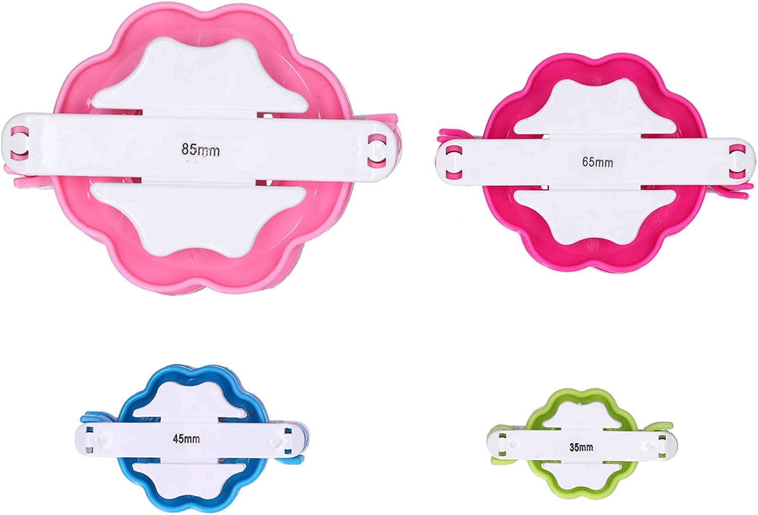 Amazon.com: Pompom Makers, 4 Size Pom Poms Maker Tool Set Plastic Fluff ...