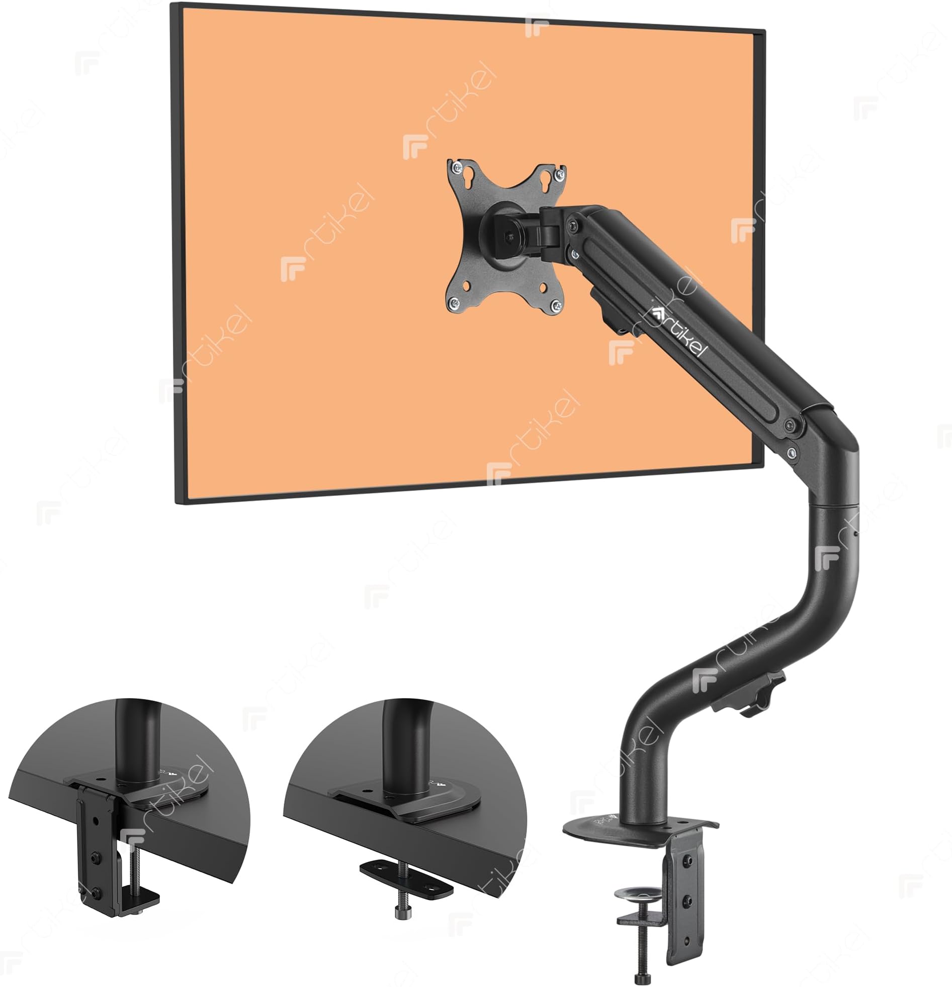 HEYMIX LIFE Single Monitor Arm, VESA Mount Aluminum Gas Spring ...
