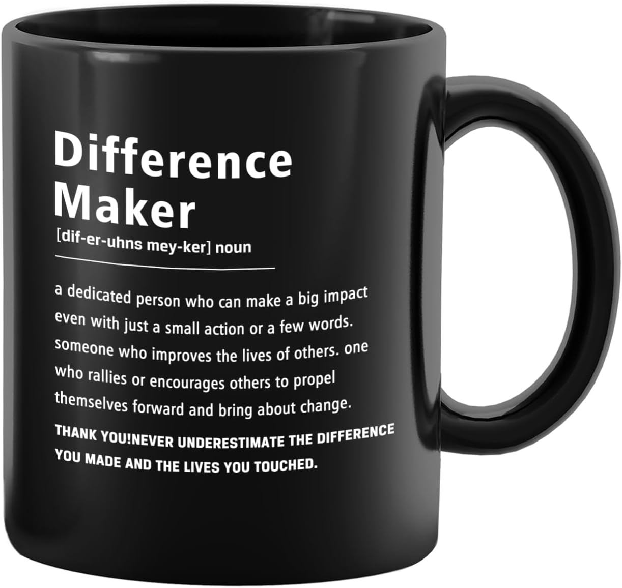 Amazon.com: Greatingreat Difference Maker Home Office Decor Funny Mug ...