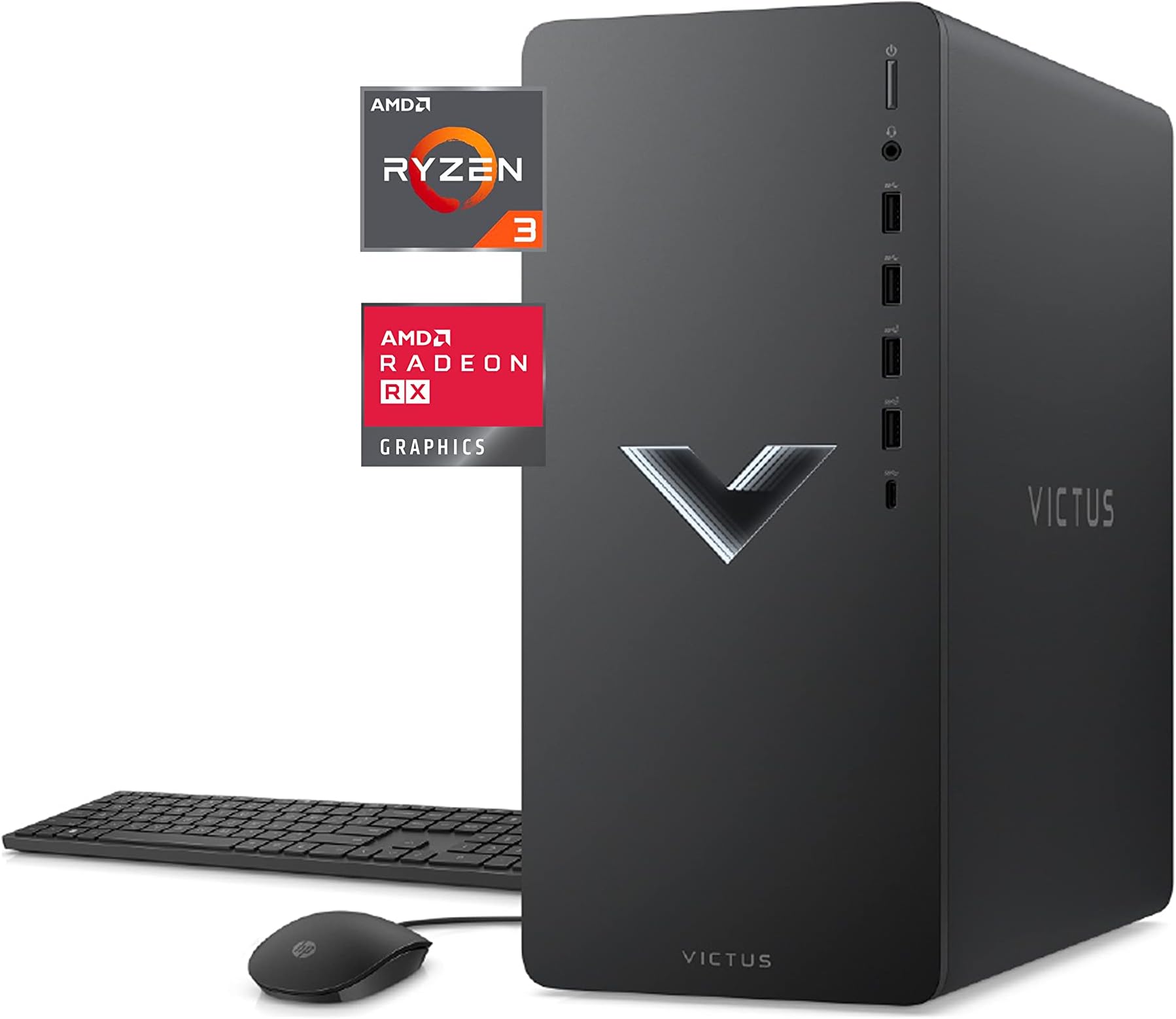 Amazon.com: HP Victus 15L Gaming Desktop Computer Bundle PC, AMD Ryzen ...