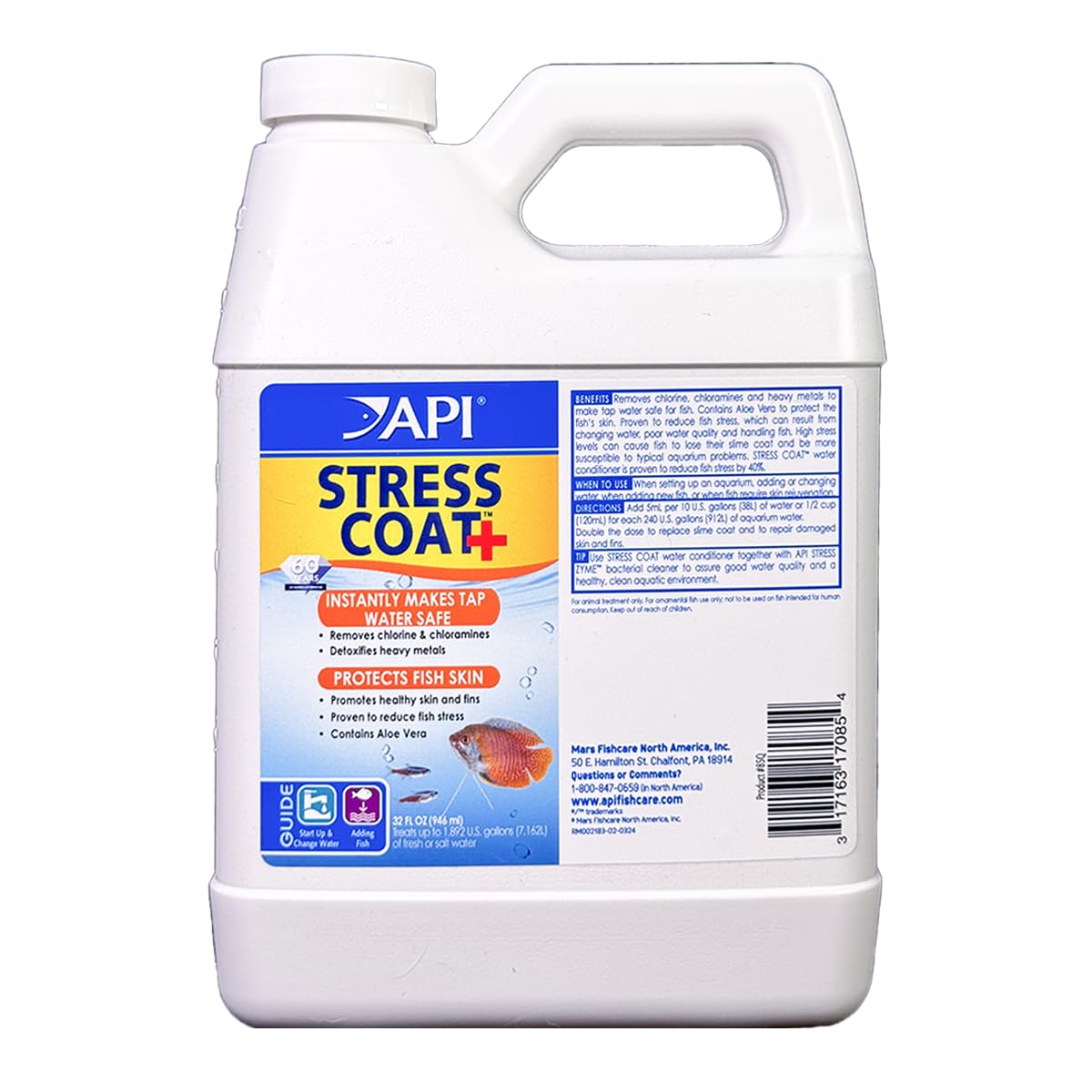 API STRESS COAT Aquarium Water Conditioner 32-Ounce Bottle : Amazon.in ...
