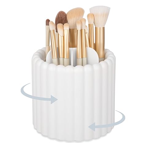 Amazon.com: Anyoifax 360 Rotating Makeup Brush Holder 7 Slots Make Up ...