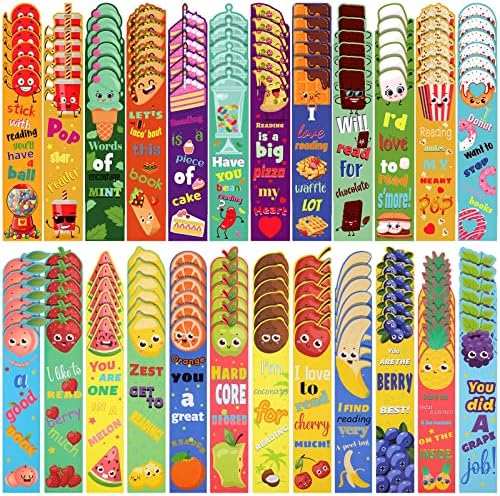 36pcs Scented Bookmarks Fruit Scratch, Sniff Bookmarks Fruit Cute Fun ...