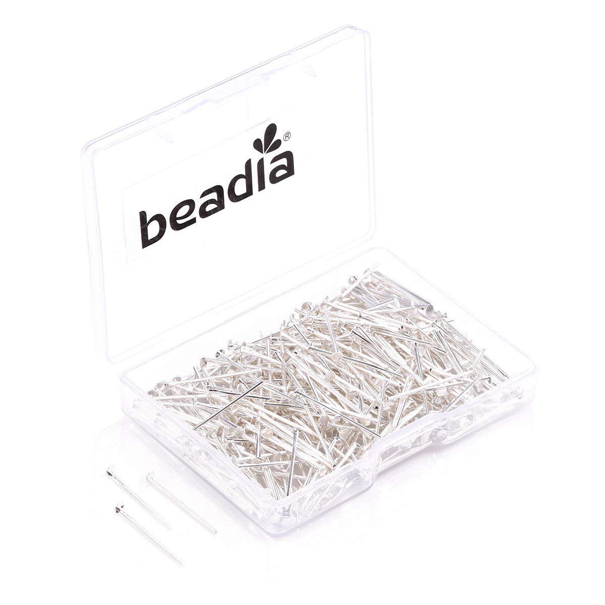 Amazon.com: BEADIA Head Pins Silver for DIY Jewelry Making 20mm 500pcs ...