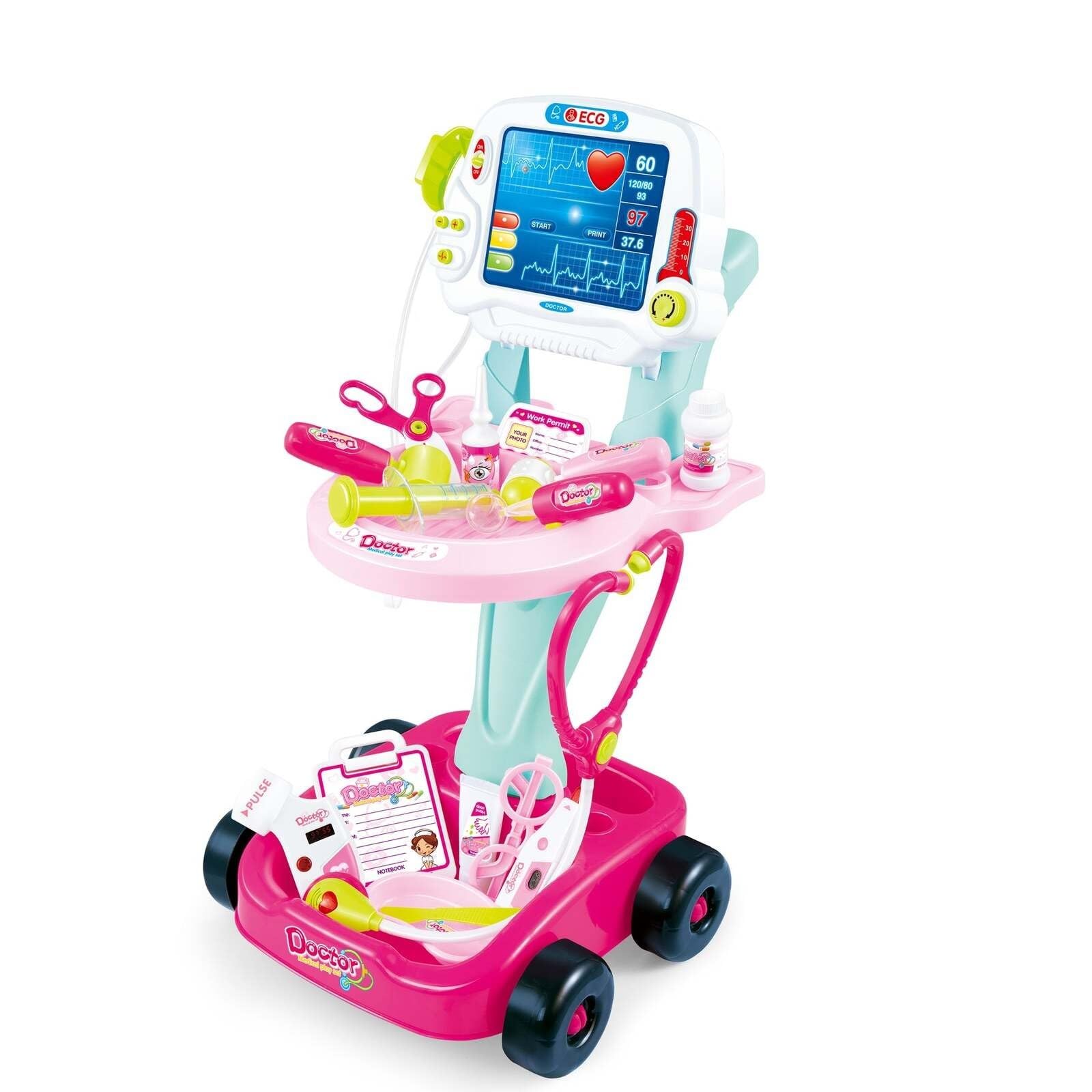 LENOXX Doctor Kit for Kids - Medical Cart Playset for Boys & Girls ...
