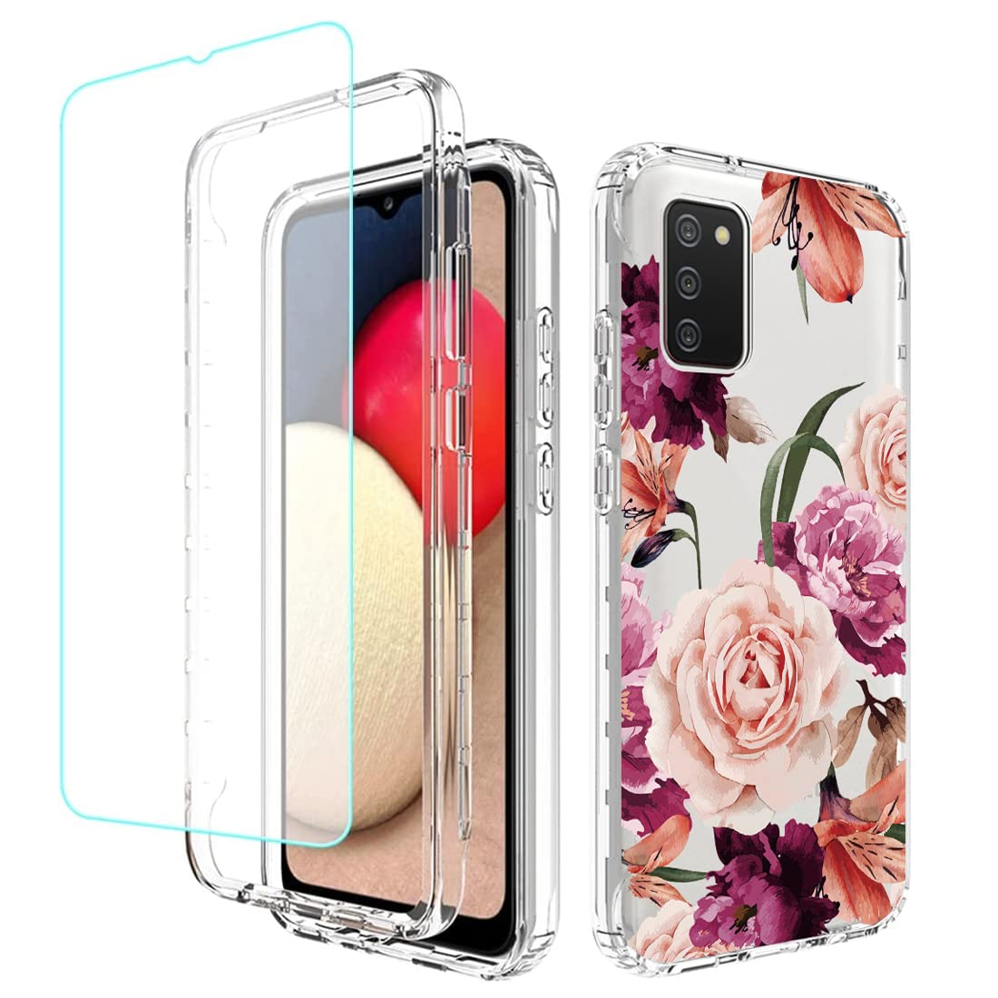 Amazon.com: Bohefo Case for Galaxy A02S Case, SM-A025V Case with ...