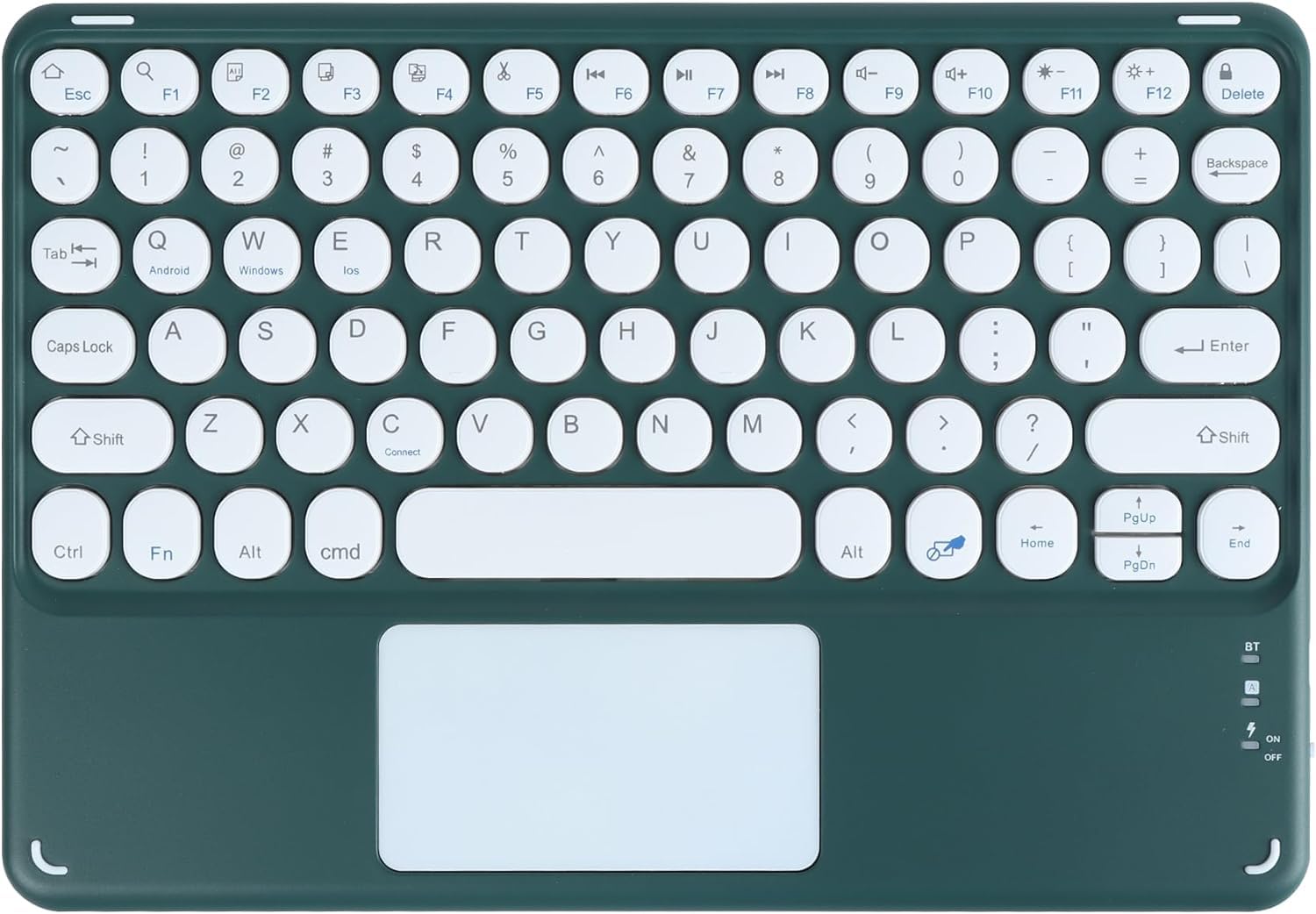 Amazon.com: Wireless Keyboard with Touchpad, Ultra-Thin Rechargeable ...