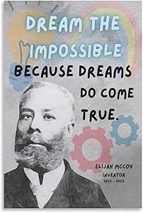 Amazon.com: TQAZXCA Elijah Mccoy Inventor Famous Black Scientists ...