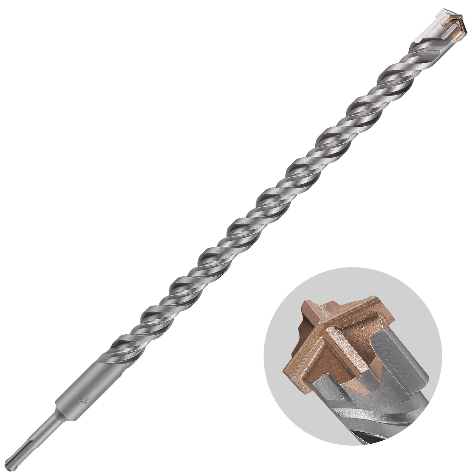 Wensilon Concrete Drill Bit lengthening 1pcs 1" X 18"-16" Cross-Type ...