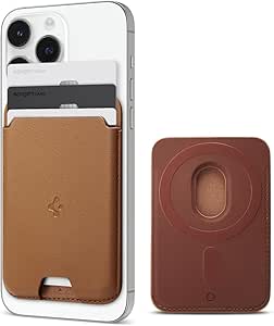 Amazon.com: Spigen for MagSafe Wallet, Card Holder, MagFit Compatible with iPhone 17/16/15/14/13 ...