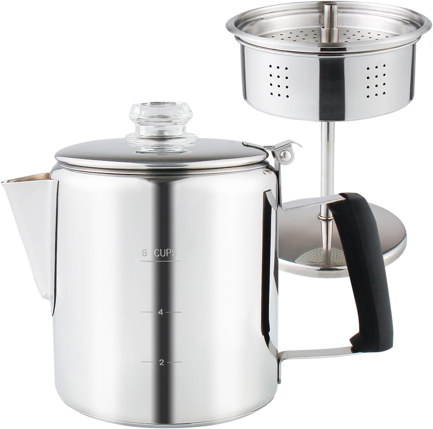 COLETTI Black Bozeman Percolator Coffee Pot — Camping Coffee Pot ...
