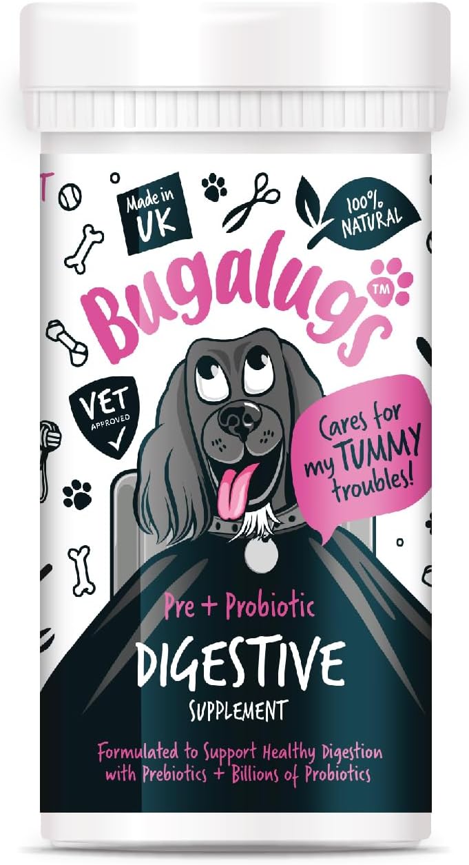 Bugalugs Probiotics For Dogs - Powder, Simple To Add To Food - Complete ...