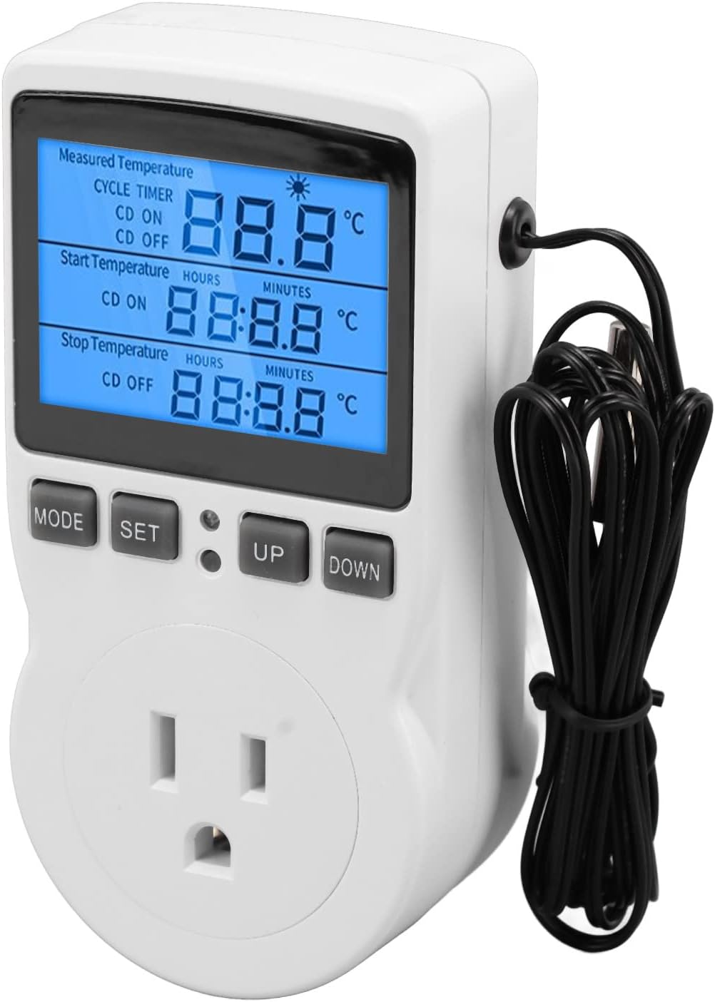 Amazon.com: Temperature Controller, Large Screen 100-250V ‑40 To 120 ...