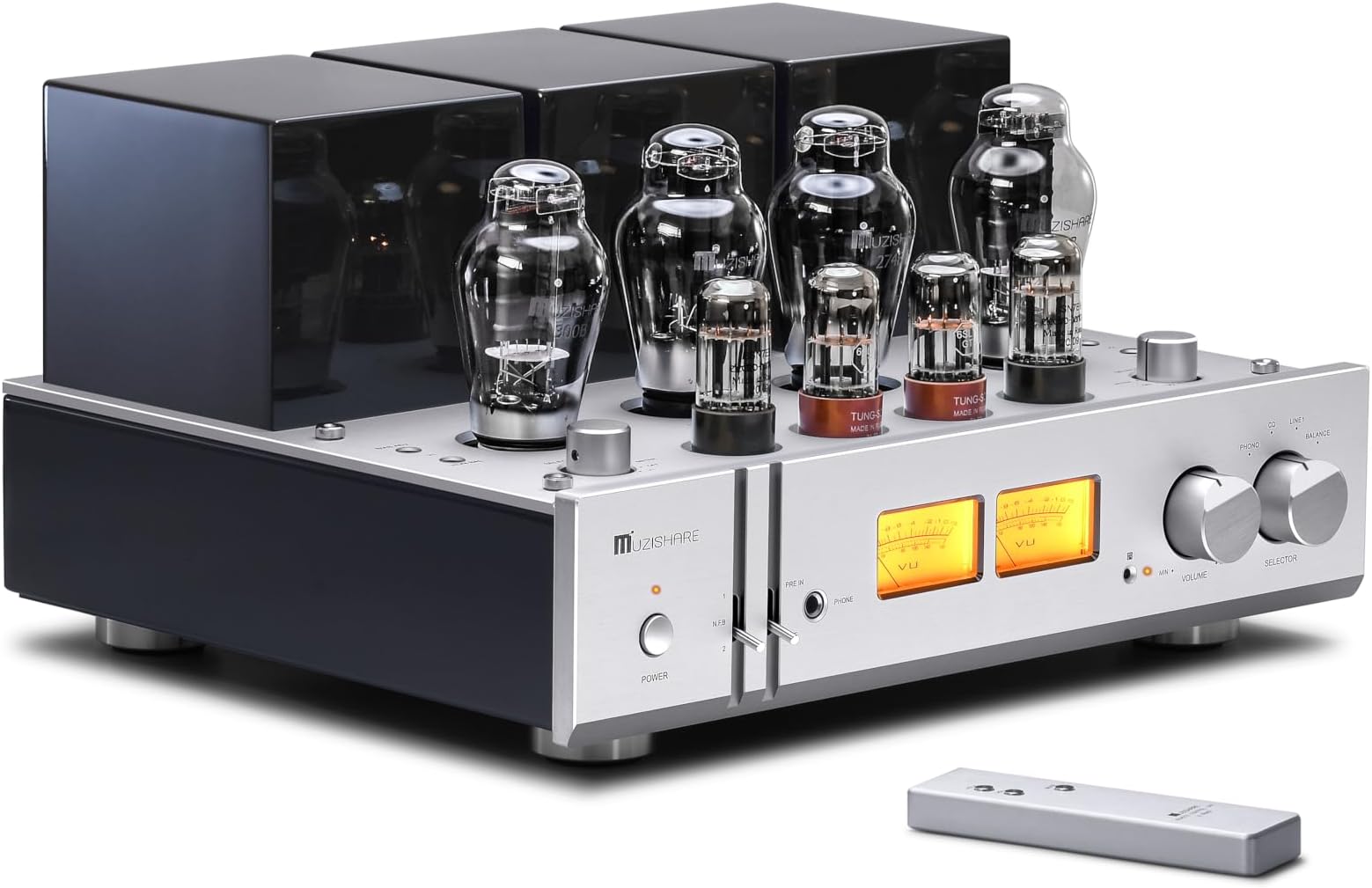 Amazon.com: Muzishare X9 Stereo Tube Amplifier with Remote Control ...
