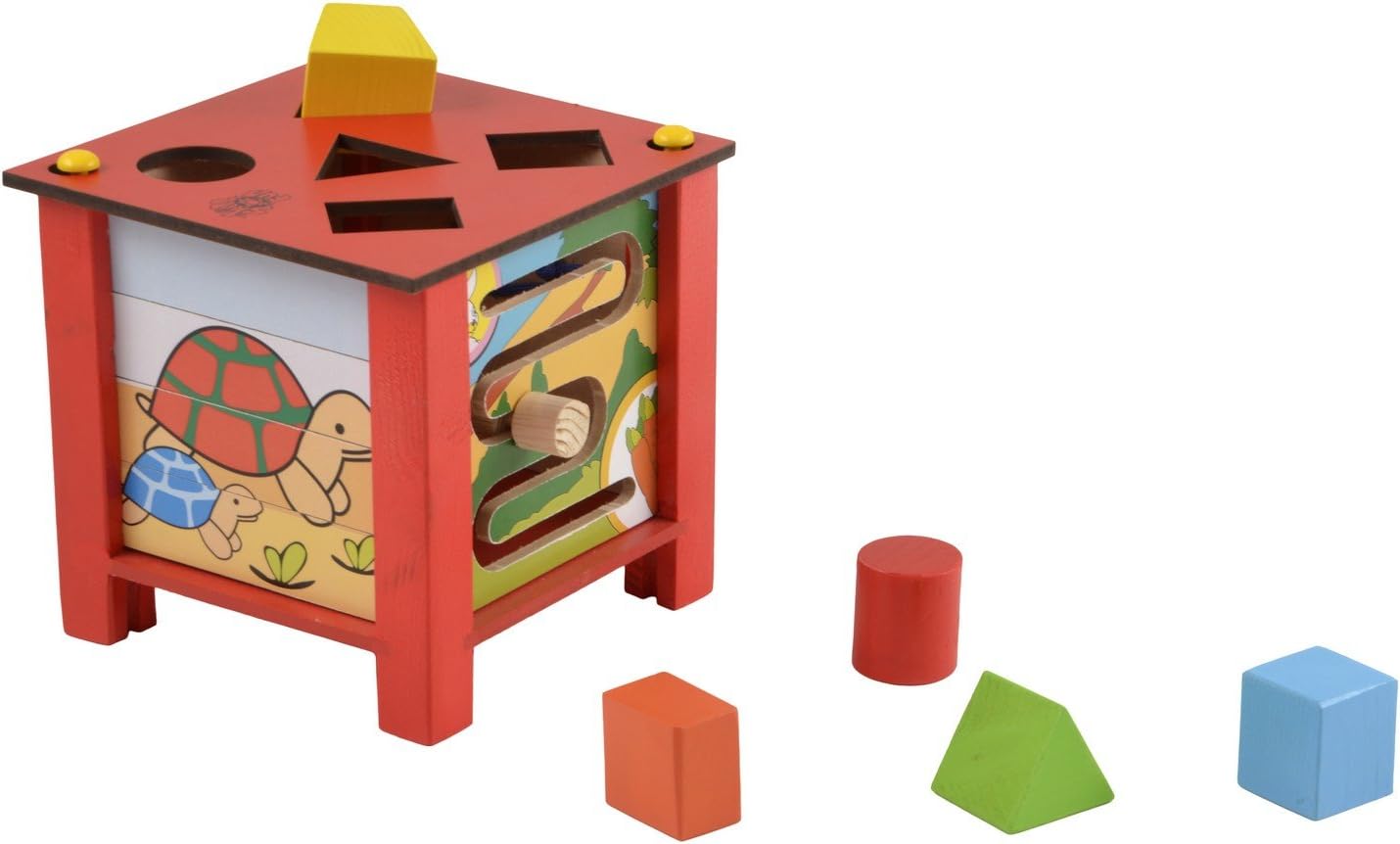 Amazon.com: Skillofun Multi Activity Shape Sorter Posting Box : Toys ...