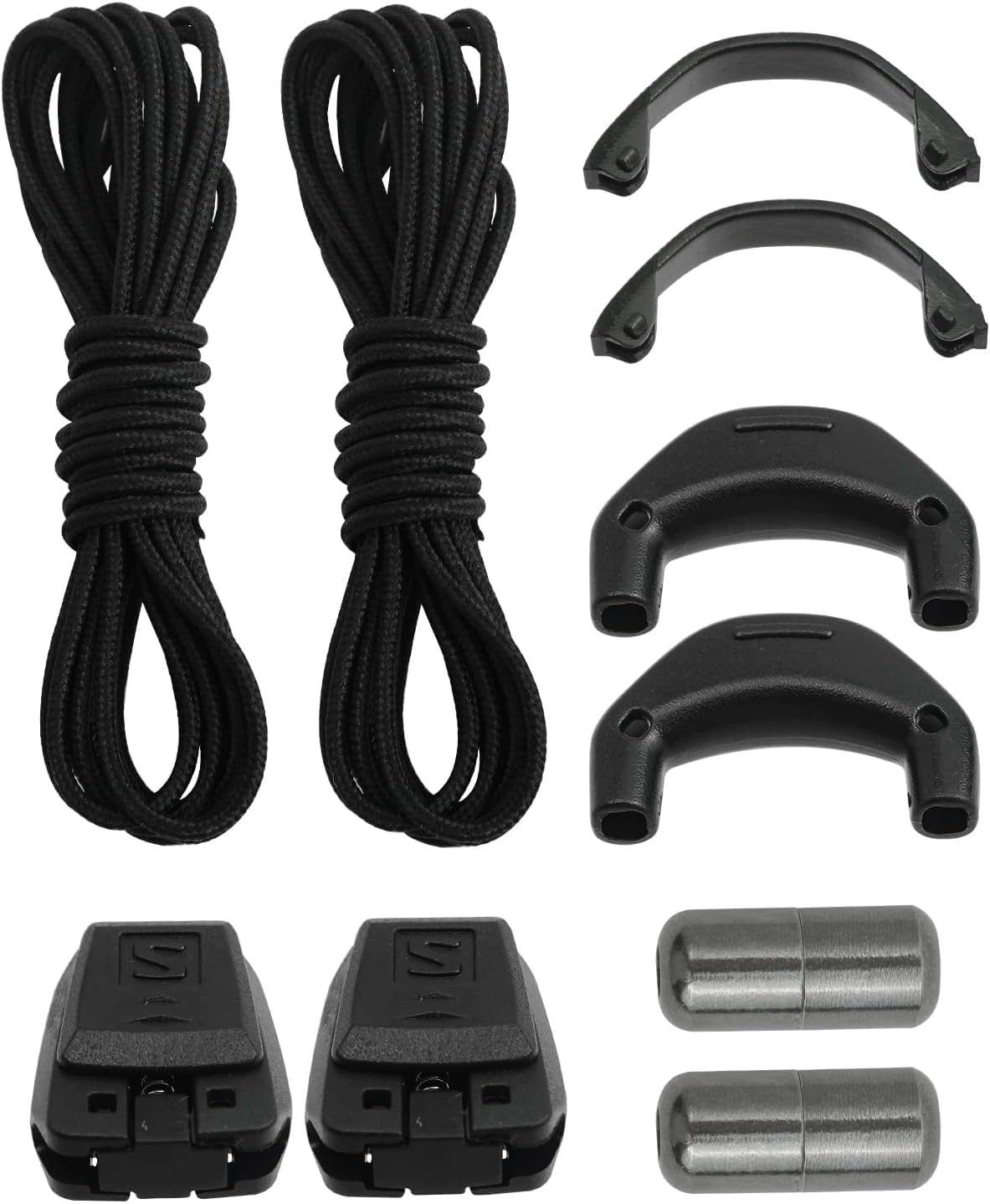 Shoelace Kit for Salomon Quicklace, No Tie Round Shoe laces Strings ...