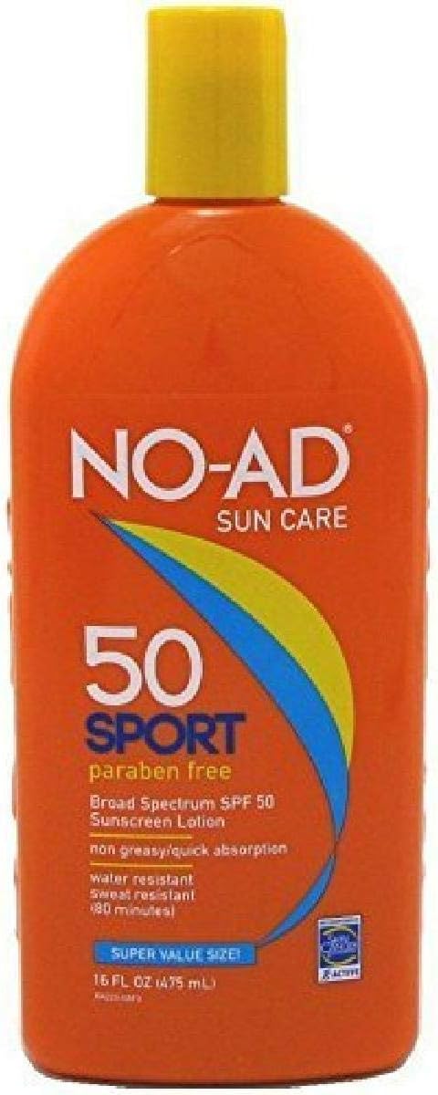 NO-AD Sport Sunscreen Lotion, SPF 50 16 oz