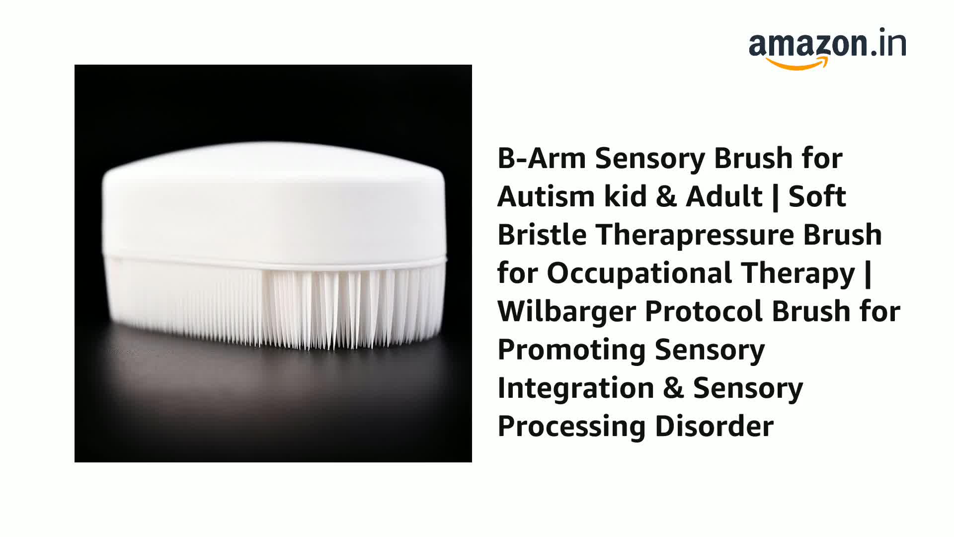 Watch B-Arm Sensory Brush for Autism kid & Adult | Soft Bristle ...