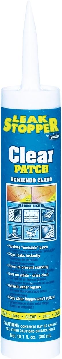 Amazon.com: Leak Stopper Gloss Clear Rubber Leak Stopper Roof Patch 10. ...