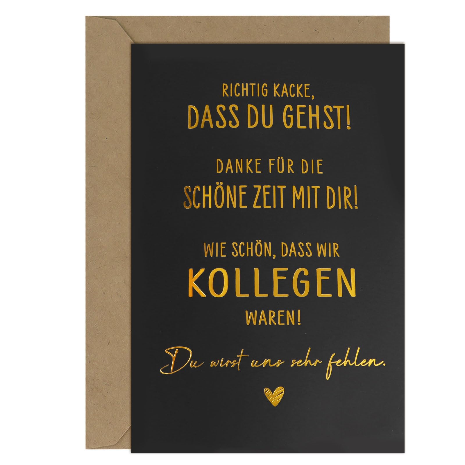 Abschied Kollege Lustig Lustige XXL Karte Für Kollegen, Freunde Oder