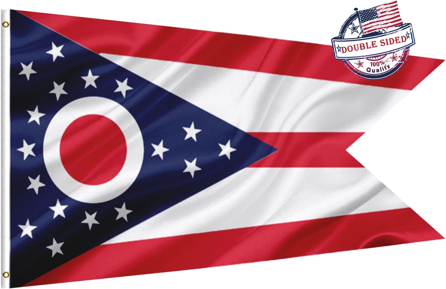 Amazon.com : Mosprovie Ohio State Flag 3x5 Double Sided- Heavy Duty ...