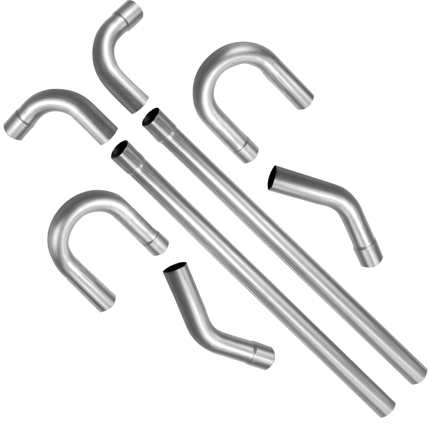 Amazon.com: 2'' Stainless Steel 409 Custom Exhaust Pipe Kit Tubing ...